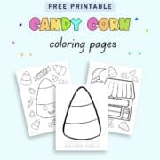 Free Printable Candy Corn Coloring Pages - The Artisan Life