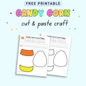 Candy Corn Craft Printable - The Artisan Life