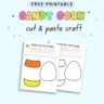 Candy Corn Craft Printable - The Artisan Life