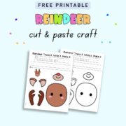 Free Printable Reindeer Craft - The Artisan Life