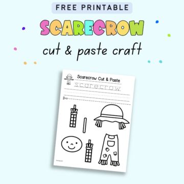 Free Printable Scarecrow Craft - The Artisan Life