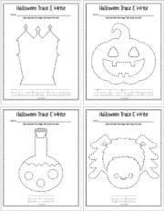 Free Printable Halloween Tracing Worksheets - The Artisan Life