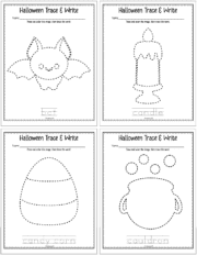 Free Printable Halloween Tracing Worksheets - The Artisan Life