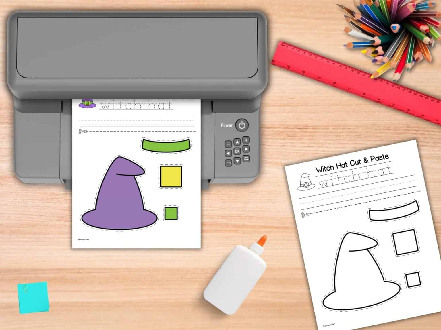 Free Witch Hat Craft Printable - The Artisan Life