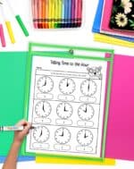 Free Telling Time First Grade Worksheets - The Artisan Life