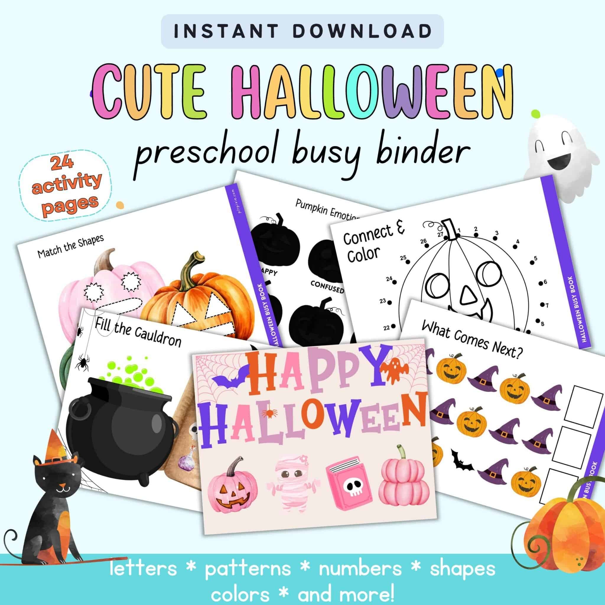 Free Printable Halloween Potion Color Matching Activity - The Artisan Life