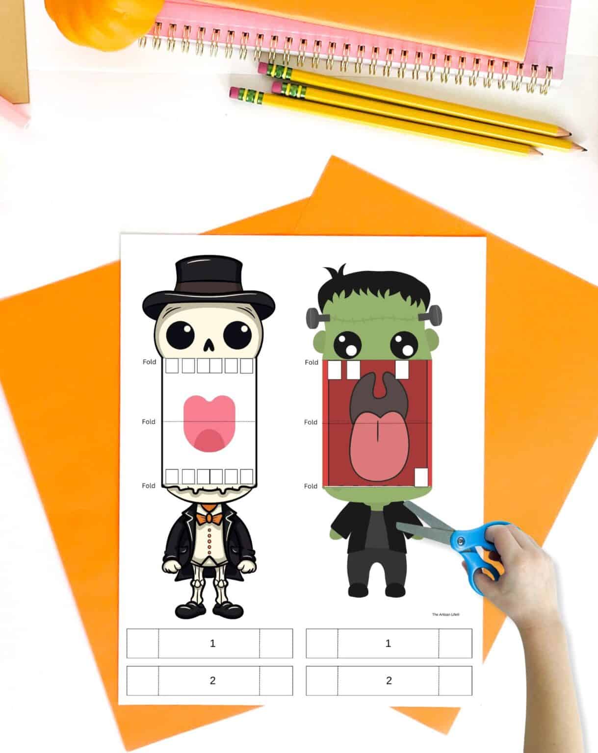 Free Printable Halloween Finger Puppets - The Artisan Life
