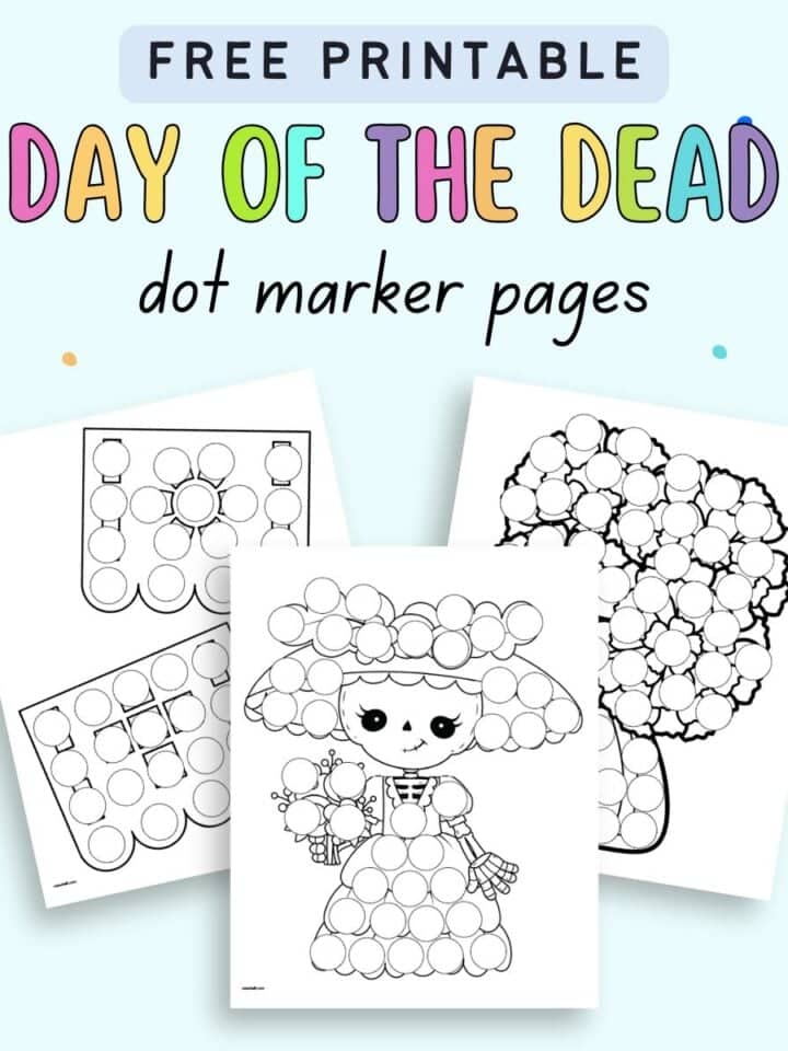 Free Printable Shapes Dot Marker Coloring Pages - The Artisan Life