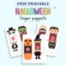 Free Printable Halloween Finger Puppets - The Artisan Life