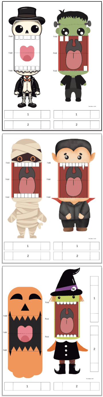 Free Printable Halloween Finger Puppets - The Artisan Life