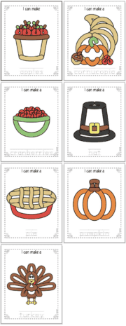 Free Printable Thanksgiving Play Dough Mats - The Artisan Life