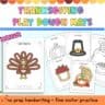 Free Printable Thanksgiving Play Dough Mats - The Artisan Life