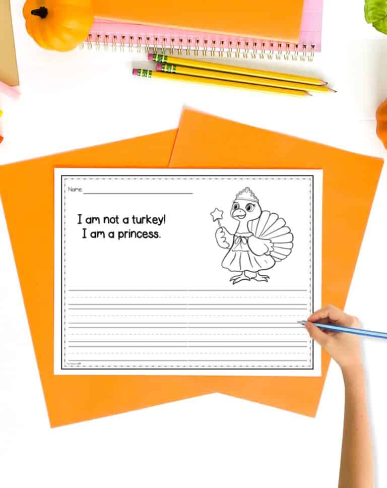 Free Printable Turkey in Disguise Coloring Creative Writing Worksheets ...