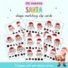 Free Santa 2D Shape Matching Printable - The Artisan Life