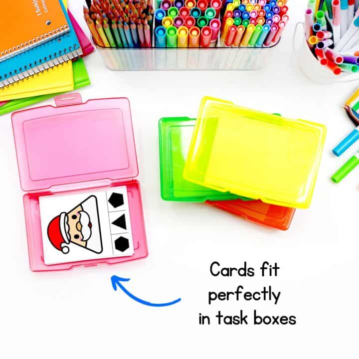 Free Santa 2D Shape Matching Printable - The Artisan Life