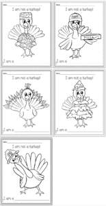 Free Printable Turkey in Disguise Coloring Pages - The Artisan Life