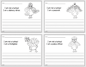 Free Printable Turkey in Disguise Coloring Creative Writing Worksheets ...