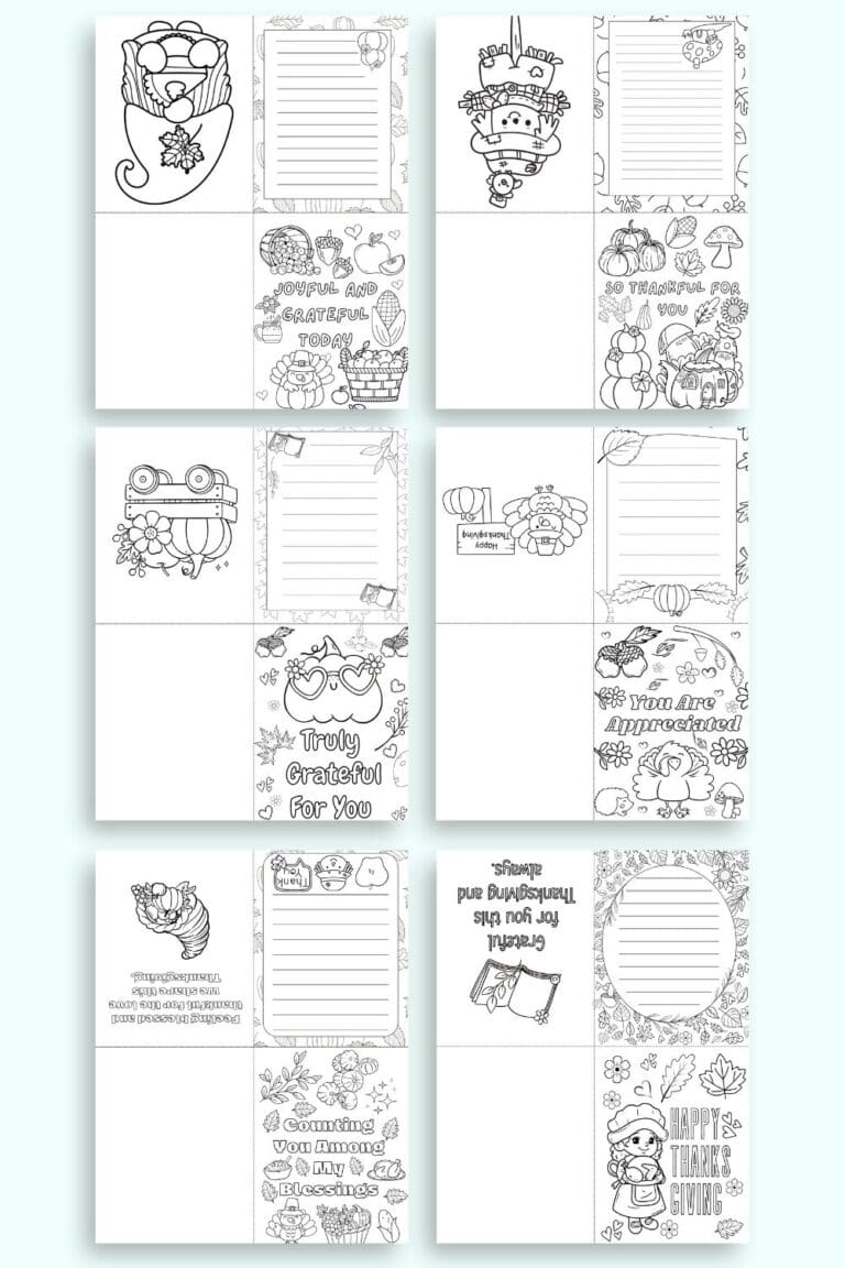 Thanksgiving Gratitude Cards Free Printables - The Artisan Life