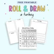 Roll a Turkey Free Printable - The Artisan Life