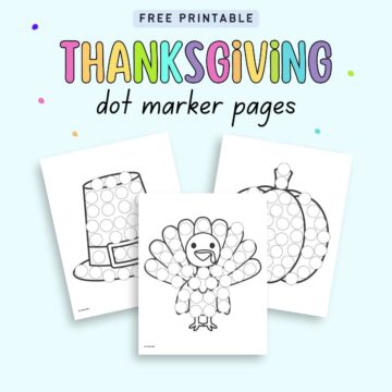Free Printable Thanksgiving Dot Marker Coloring Pages - The Artisan Life