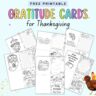 Thanksgiving Gratitude Cards Free Printables - The Artisan Life