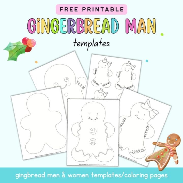 11 Free Printable Gingerbread Man Templates - The Artisan Life