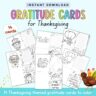 Thanksgiving Gratitude Cards Free Printables - The Artisan Life