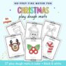 Free Printable Christmas Play Dough Mats - The Artisan Life