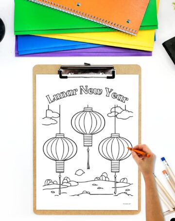 Free Printable Lunar New Year Coloring Pages - The Artisan Life
