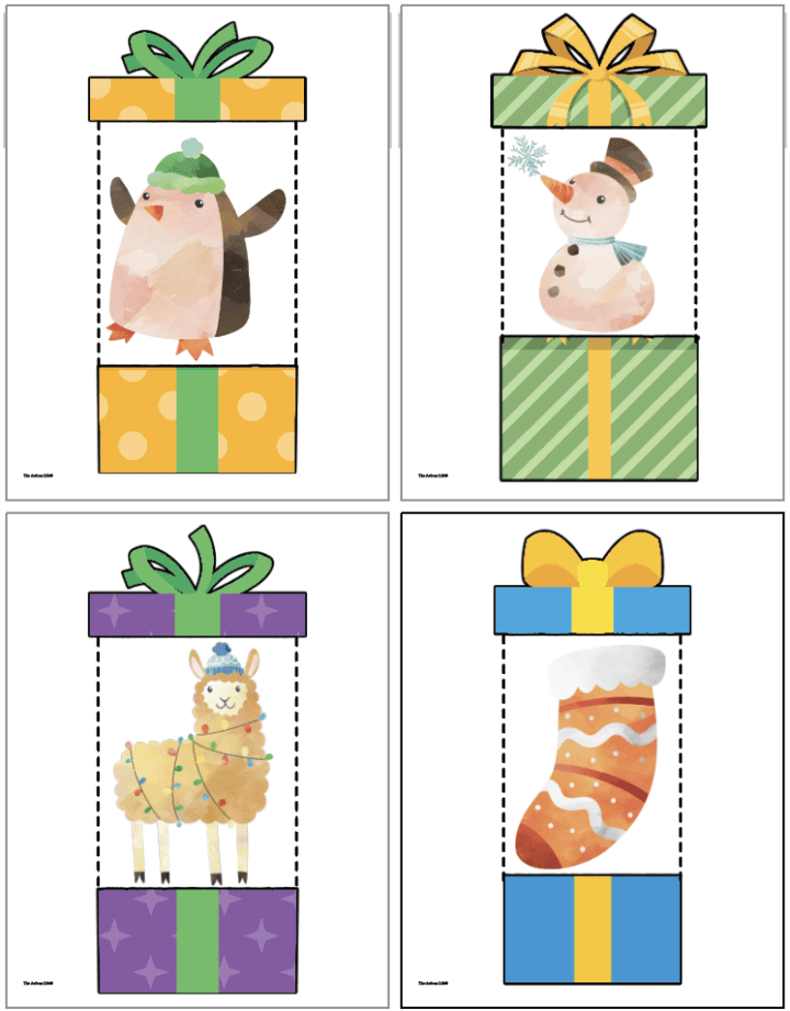 Free Printable Christmas Surprise Cards - The Artisan Life