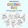 13+ Free Printable Christmas Owl Coloring Pages for Kids - The Artisan Life