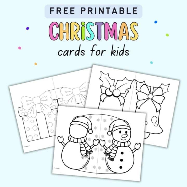 Free Printable Christmas Cards for Kids - The Artisan Life