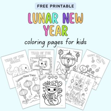 Free Printable Lunar New Year Coloring Pages - The Artisan Life