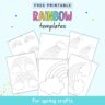 11 Free Free Printable Rainbow Templates - The Artisan Life