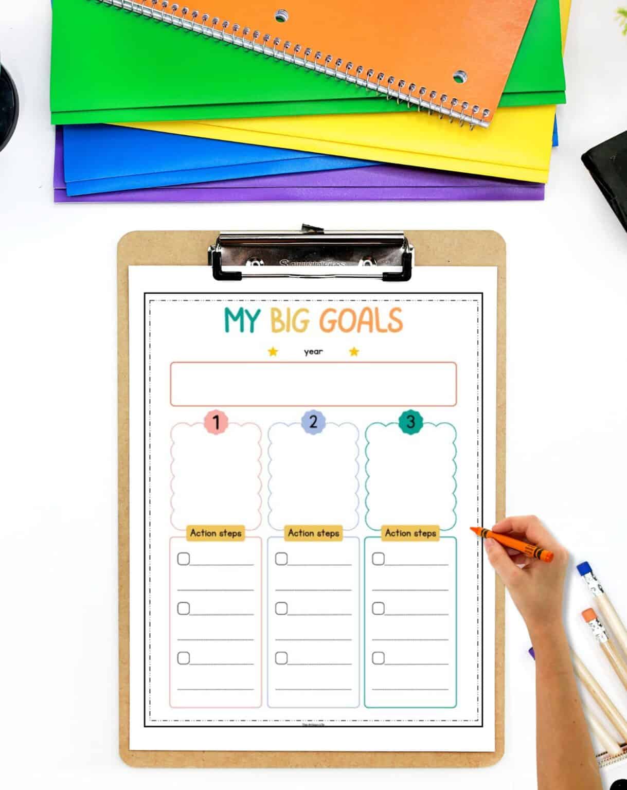 Free Printable Goal Planner for Kids - The Artisan Life
