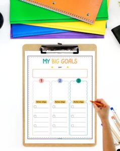 Free Printable Goal Planner for Kids - The Artisan Life