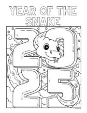 Free Printable Lunar New Year Coloring Pages - The Artisan Life