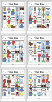Free Printable Winter Bingo - 20 cards - The Artisan Life