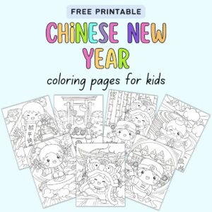 Free Printable Chinese New Year Coloring Pages for Kids - The Artisan Life