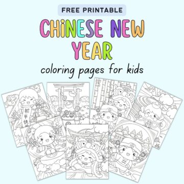Free Printable Chinese New Year Coloring Pages for Kids - The Artisan Life