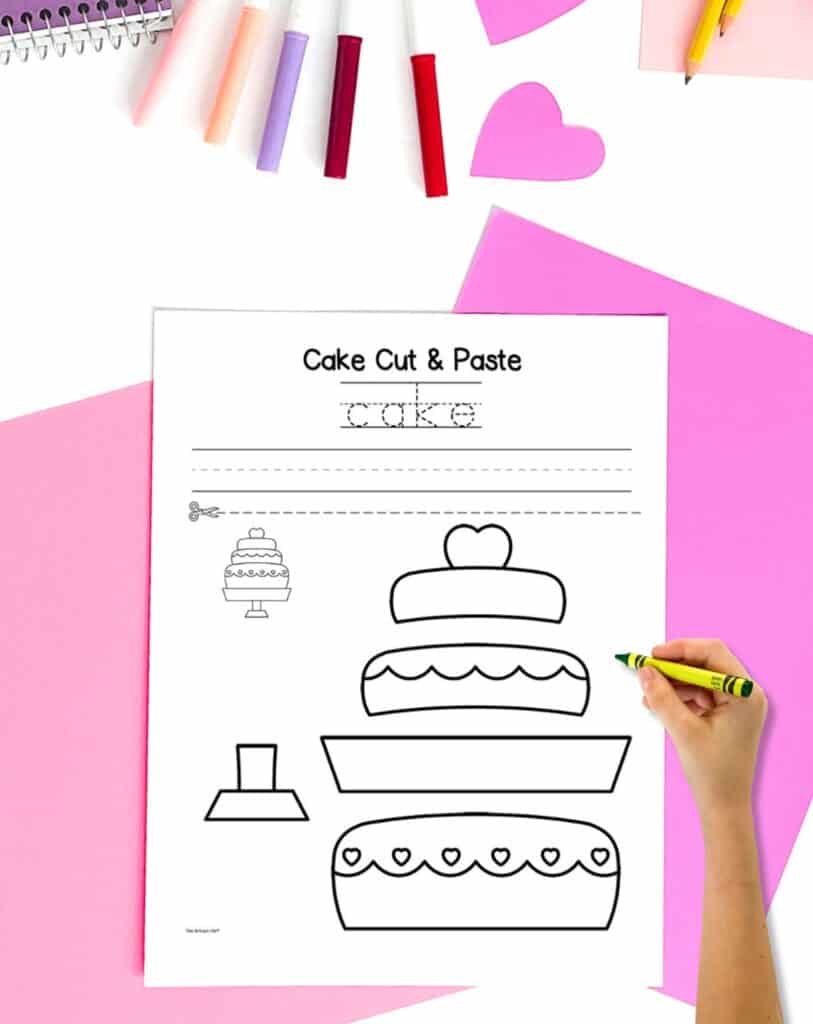 Layer Cake Cut and Paste Craft - The Artisan Life
