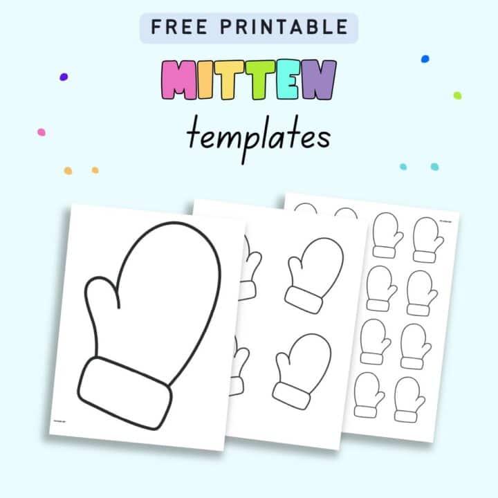 Free Mitten Template Printables - The Artisan Life
