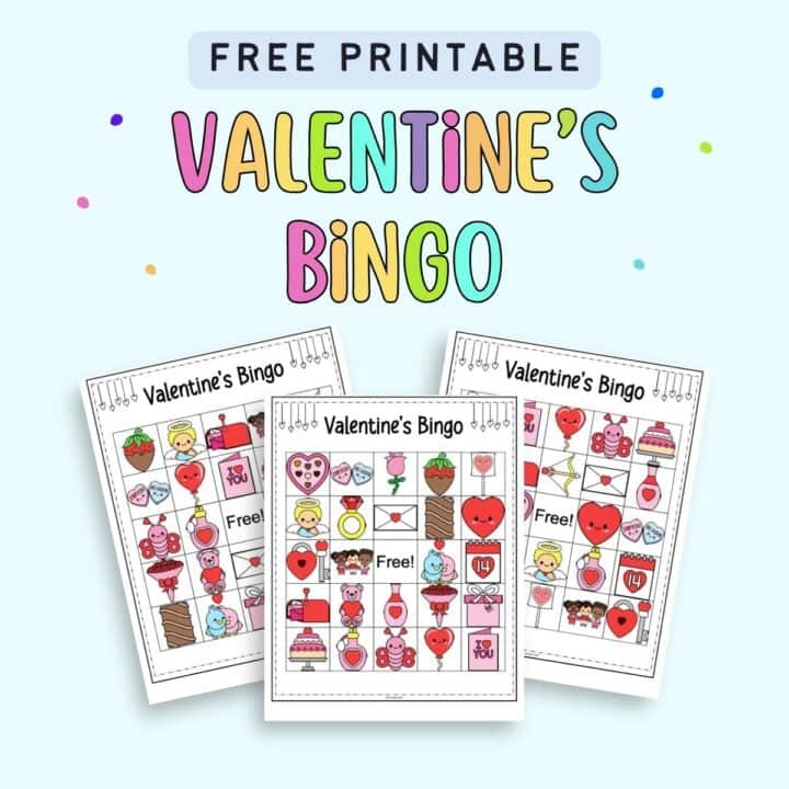 Free Printable Valentine's Day Bingo - 20 Cards - The Artisan Life