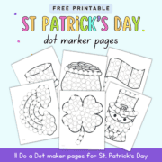Free Printable St Patrick's Day Dot Marker Pages - The Artisan Life