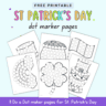 Free Printable St Patrick's Day Dot Marker Pages - The Artisan Life