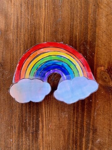 Free Printable Rainbow Cut and Paste Craft - The Artisan Life