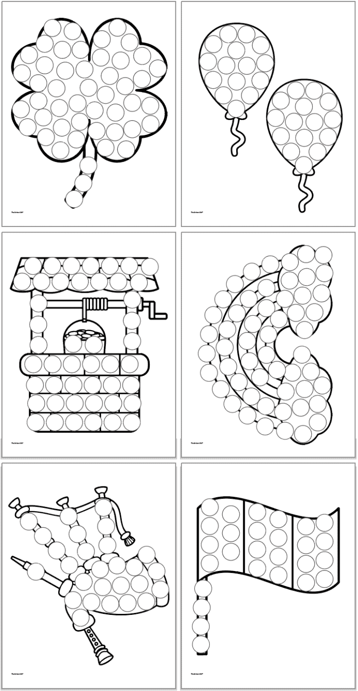 Free Printable St Patrick's Day Dot Marker Pages - The Artisan Life