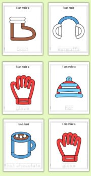 Free Printable Winter Play Dough Mats - The Artisan Life