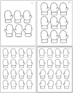 Free Mitten Template Printables - The Artisan Life