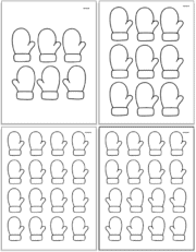 Free Mitten Template Printables - The Artisan Life